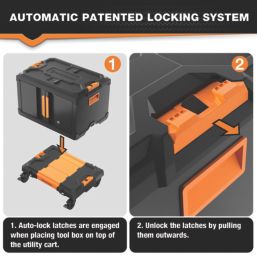Magnusson Clikstor 2-Door Stackable Tool Chest 20½" - Screwfix