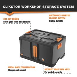 Magnusson Clikstor 2-Door Stackable Tool Chest 20½" - Screwfix