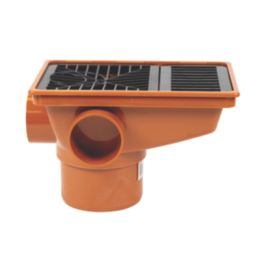 FloPlast Push-Fit Rectangular Grid Rec Hopper 110mm - Screwfix