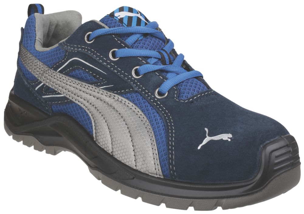 Puma Omni Sky Low Size 11 Blue Steel Toe Cap Safety Trainers - Screwfix