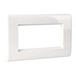 LAP 4-Module Modular Faceplate White - Screwfix
