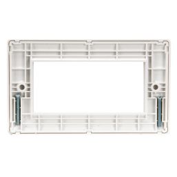 LAP 4-Module Modular Faceplate White - Screwfix