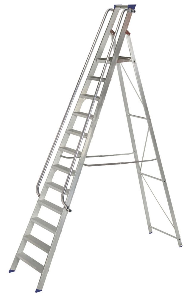 Werner Aluminium 12-Treads Platform Stepladder 2.65m | Platform Step ...