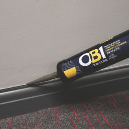 OB1 Multi-Surface Construction Sealant & Adhesive Anthracite 290ml - Screwfix