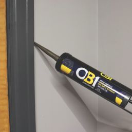 OB1 Multi-Surface Construction Sealant & Adhesive Anthracite 290ml - Screwfix