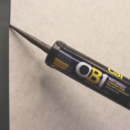 OB1 Multi-Surface Construction Sealant & Adhesive Anthracite 290ml - Screwfix