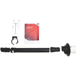 Ideal Heating Soffit Kit 60/100mm 500mm - Screwfix