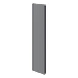 Moretti Modena Designer Radiator 1800 x 433mm Silver 4505BTU - Screwfix