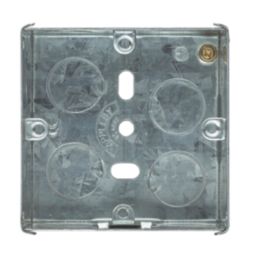 Appleby 1-Gang Galvanised Steel Back Box 47mm - Screwfix