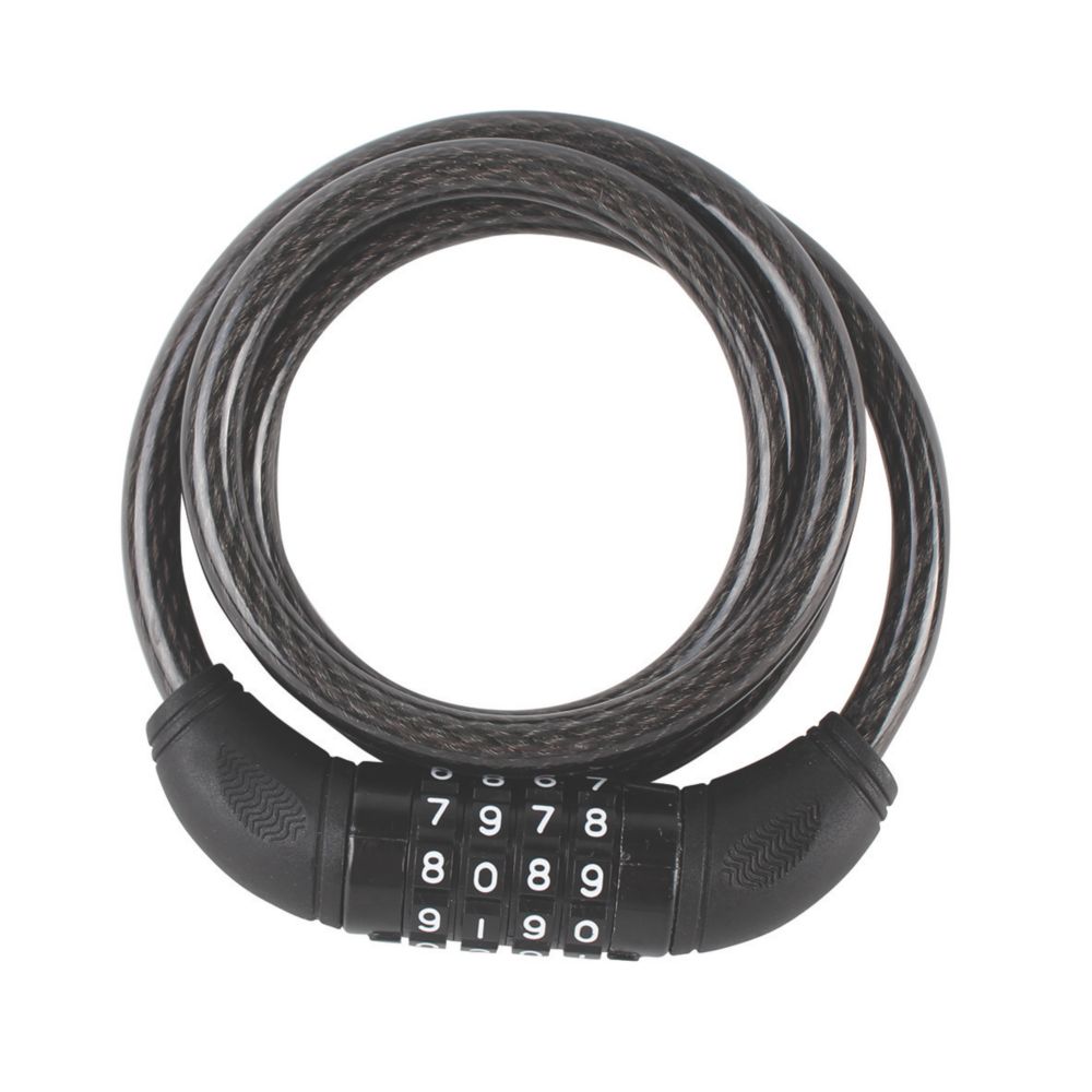 Smith & Locke Braided Steel Cable Lock 1200mm x 10mm - Screwfix