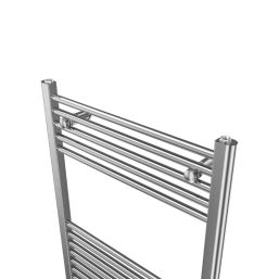 Flomasta 1800mm x 600mm 1972BTU Chrome Flat Towel Radiator - Screwfix