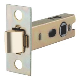 Smith & Locke Polished Brass Tubular Mortice Latch 79.35mm Case - 57mm ...