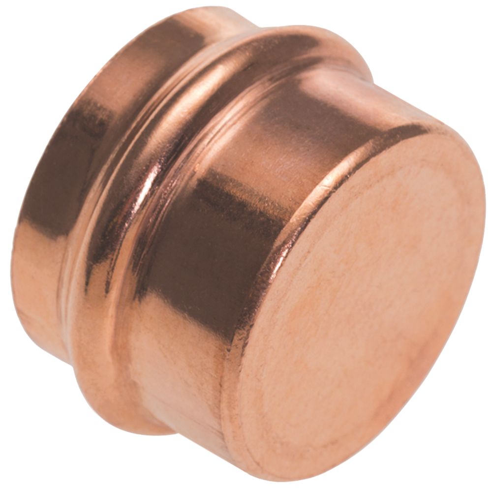 Copper Stop Ends Pipe Fittings | Plumbing | Screwfix.com