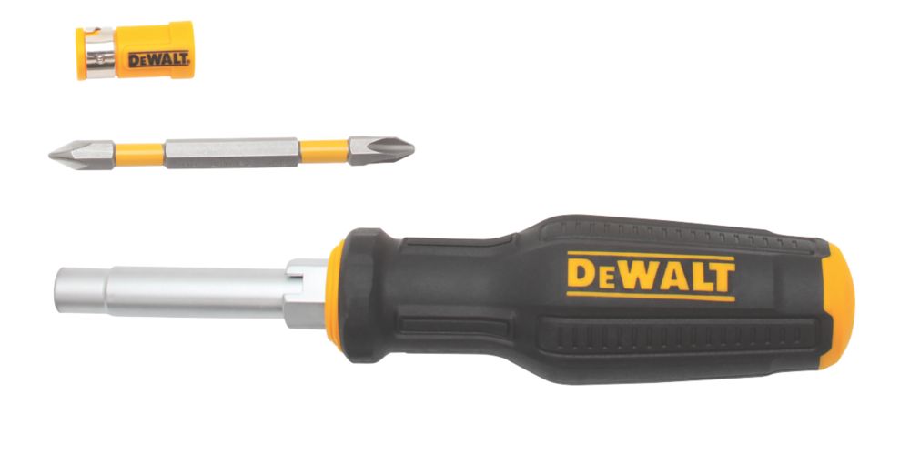 DeWalt Interchangeable Full Fit 6-Way Multi-Bit Screwdriver Set 6 Pcs ...