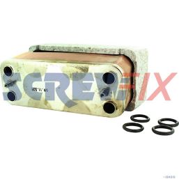 Vokera 8036 Domestic Heat Exchanger (with 4 x 7999 O'rings) - Screwfix