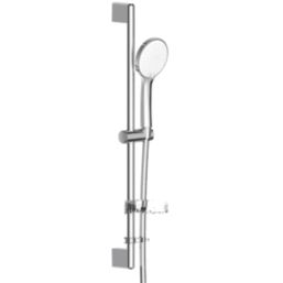 Swirl Solent Riser Rail Set Chrome - Screwfix
