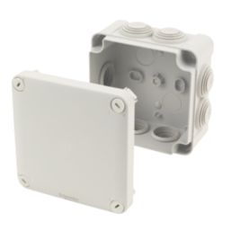 Schneider Electric 7-Entry Rectangular Junction Box with Knockouts ...