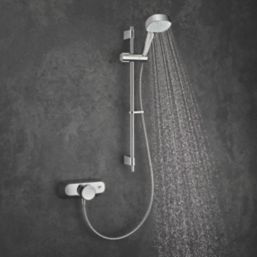 Mira Form Rear-Fed Exposed Chrome Thermostatic Mixer Shower - Screwfix