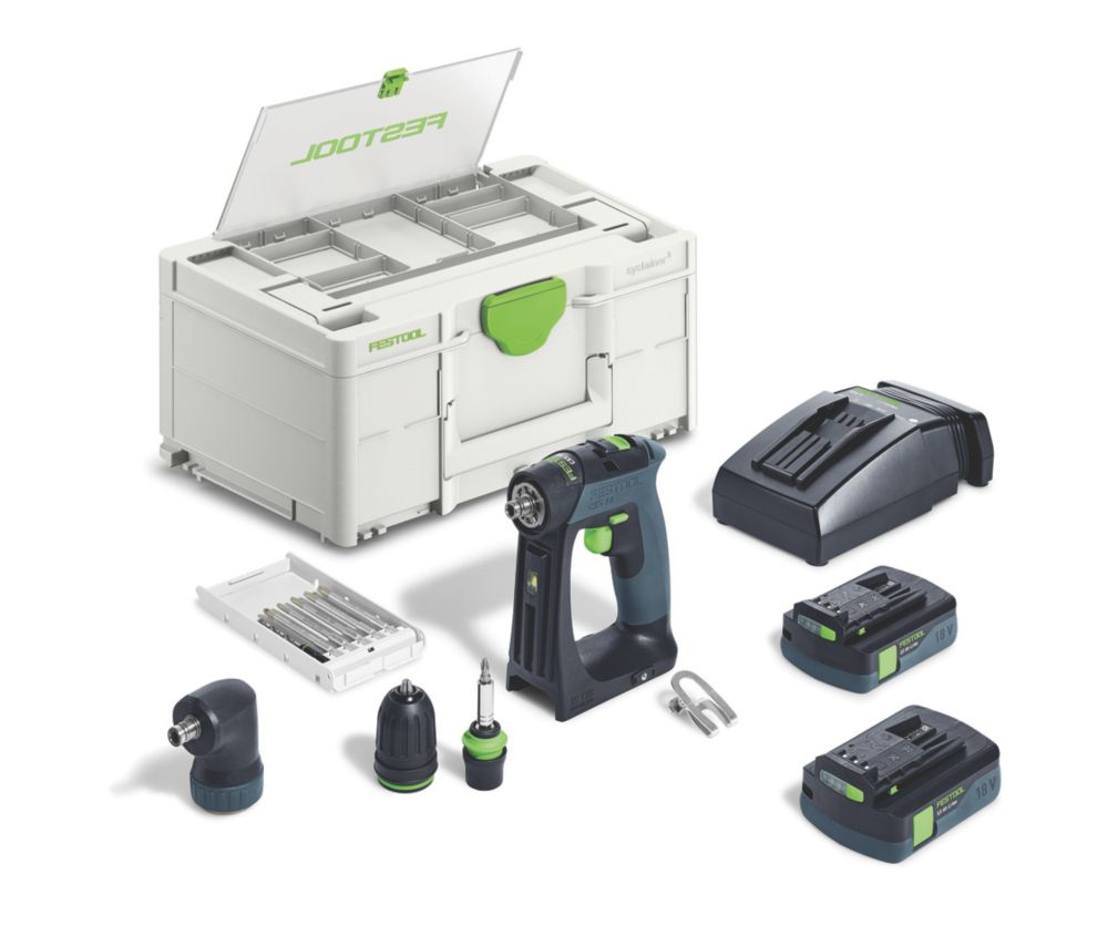 Festool CXS 18 C 3.0-Set 18V 2 x 3.0Ah Li-Ion Airstream Li-High Power ...
