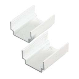 Deta TTE Trunking Couplers 25mm x 38mm 2 Pack - Screwfix