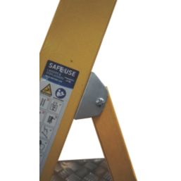 Lyte Aluminium 3.18m 12 Step Platform Step Ladder With Handrail - Screwfix