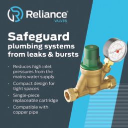 Reliance Valves Predator Pressure Reducing Valve 1-6bar 15mm x 15mm ...