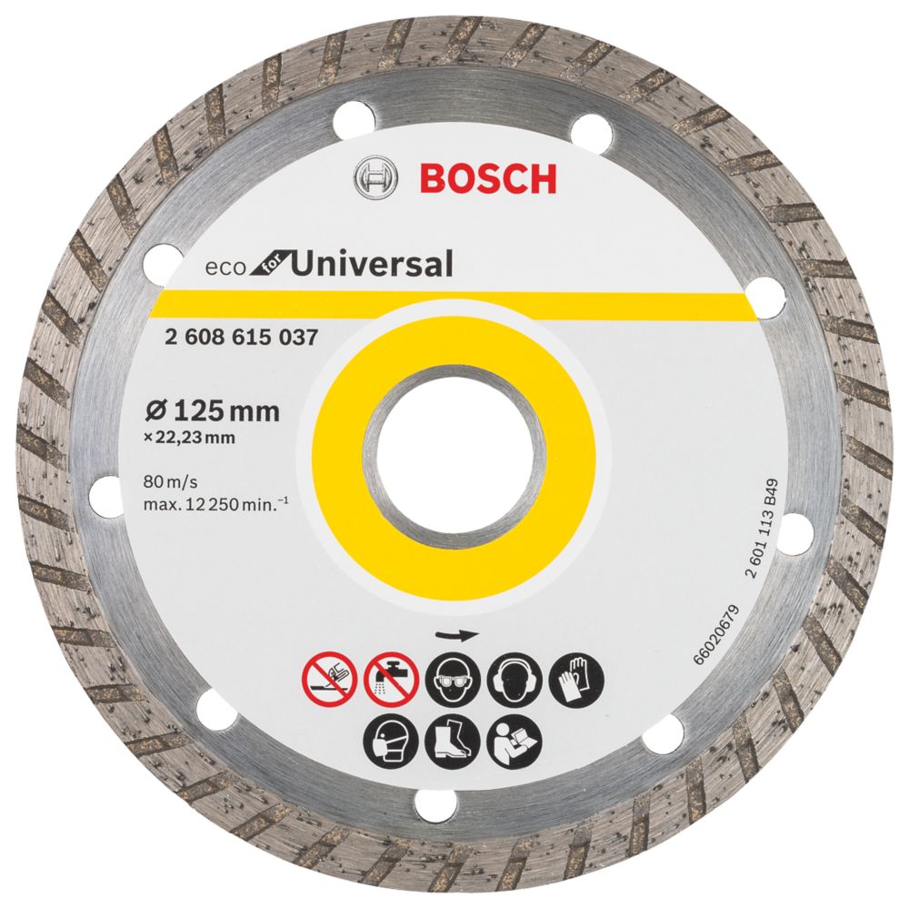 Bosch Eco Multi-Material Universal Turbo Diamond Disc 125mm x 22.23mm ...