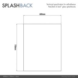 Splashback Sage Green Self-Adhesive Kitchen Splashback 600mm x 750mm x ...