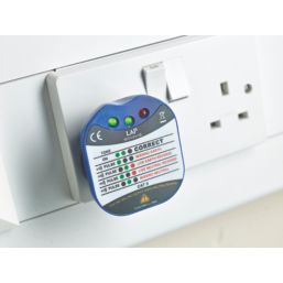 LAP 16A Socket Tester 230V AC - Screwfix