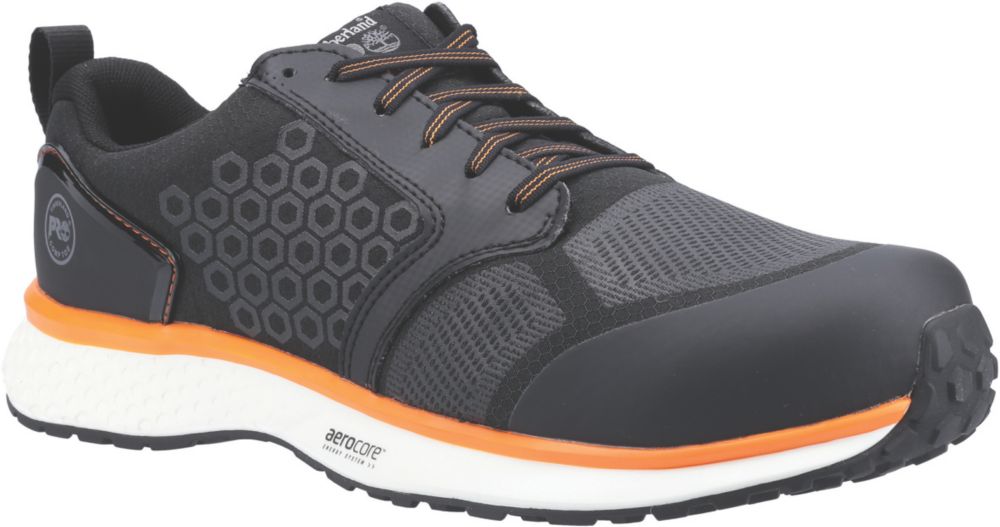 Timberland Pro Size 10.5 Black/ Orange Safety Trainers - Screwfix