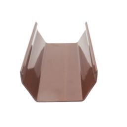 FloPlast RGS3B uPVC Square Gutter Brown 114mm x 3m - Screwfix