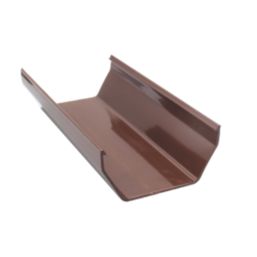 FloPlast RGS3B uPVC Square Gutter Brown 114mm x 3m - Screwfix