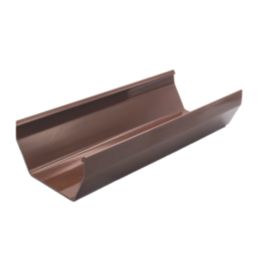 FloPlast RGS3B uPVC Square Gutter Brown 114mm x 3m - Screwfix