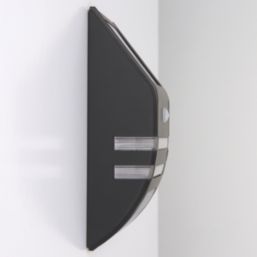 LAP Outdoor LED Solar Bulkhead With PIR Sensor Matt Black 40lm - Screwfix