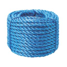 Essentials Twisted Rope Blue 6mm x 20m - Screwfix