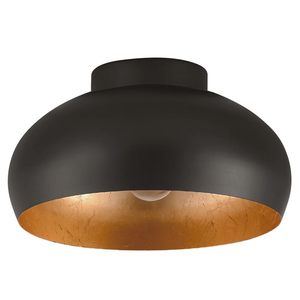 Eglo Mogano 2 Ceiling Light Black/Gold-Effect - Screwfix