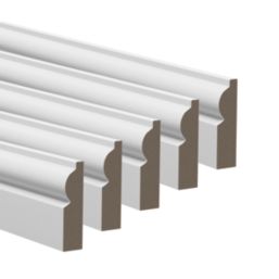 Essentials Primed MDF Torus Architrave 2100mm x 69mm x 18mm 5 Pack ...