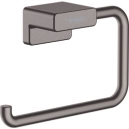 Hansgrohe AddStoris Toilet Roll Holder Brushed Black Chrome - Screwfix