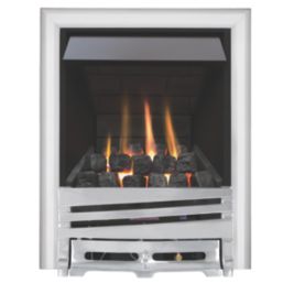 Focal Point Horizon Chrome Rotary Control Inset Gas Multiflue Fire ...