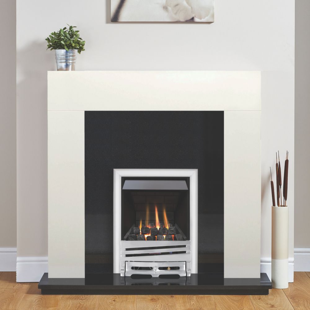 Focal Point Horizon Chrome Rotary Control Inset Gas Multiflue Fire ...