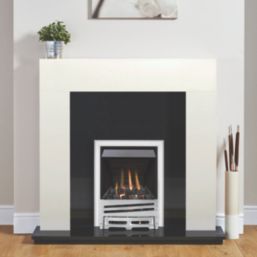 Focal Point Horizon Chrome Rotary Control Inset Gas Multiflue Fire ...
