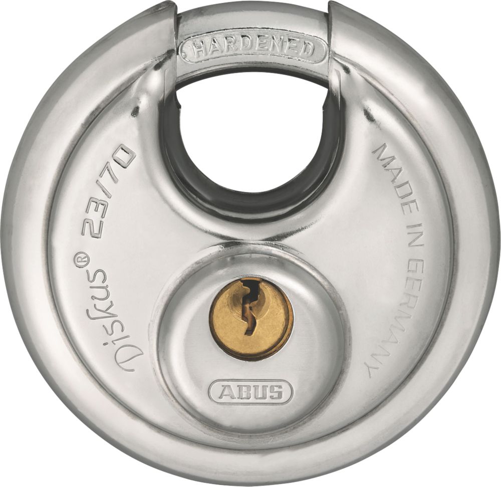 Abus Diskus Steel Waterproof Disc Padlock 70mm - Screwfix