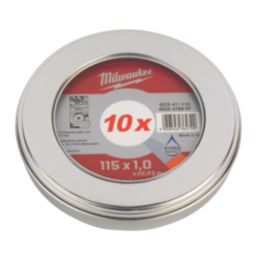 Milwaukee PRO+ Steel Cutting Discs 115mm (4 1/2") x 22.2mm 10 Pack ...