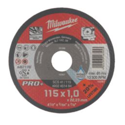 Milwaukee PRO+ Steel Cutting Discs 115mm (4 1/2") x 22.2mm 10 Pack ...