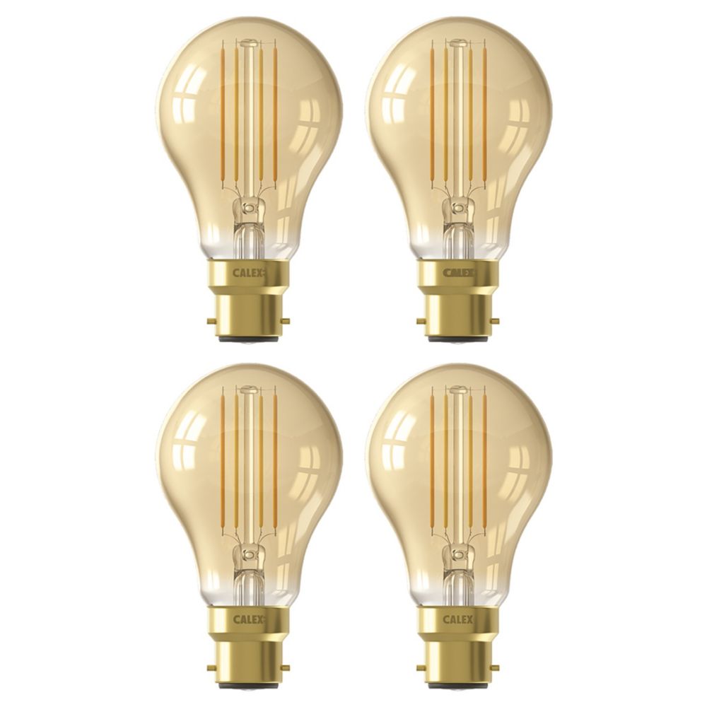 Calex B22 A60 LED Smart Light Bulb 7W 806lm 4 Pack - Screwfix