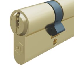 Smith & Locke 6-Pin Cylinder Lock 50-50 (100mm) Brass - Screwfix