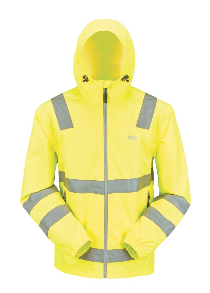 Site Harvell Hi-Vis Lightweight Jacket Yellow X Large 52" Chest | Hi ...