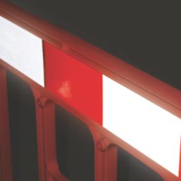 JSP Workgate 3-Gate Barrier Red 838mm - Screwfix