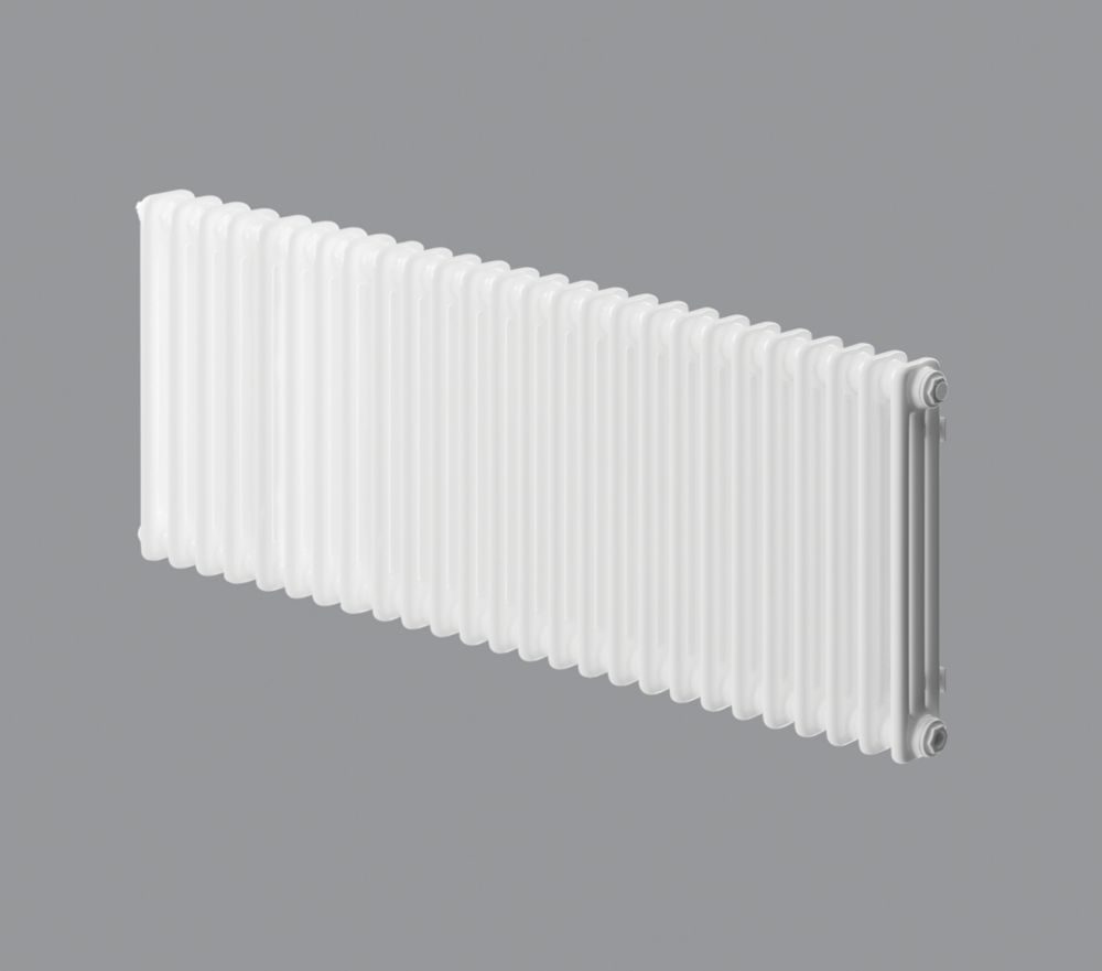 DeLonghi 600mm x 1222mm 5394BTU Traffic White Horizontal 3 Column ...