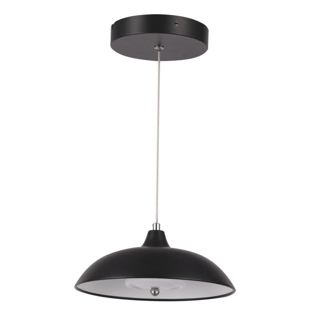 TCP LED Hanging Pendant Light Black & White 15W 1000lm - Screwfix